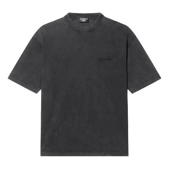 Balenciaga Logo T-shirt Medium Fit - Grey