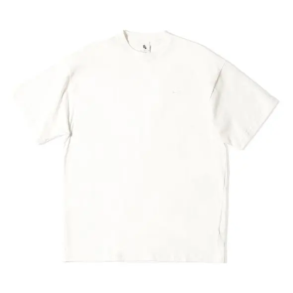 Nike Solo Swoosh T-shirt Printing Logo Solid Color Round Neck Short Sleeve - White