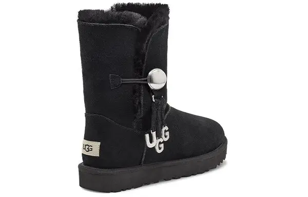 UGG Bailey Button Charm Metallic Alphabet Boot