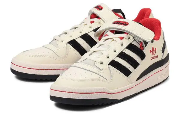Adidas Forum Low Sneakers - Beige/black/red