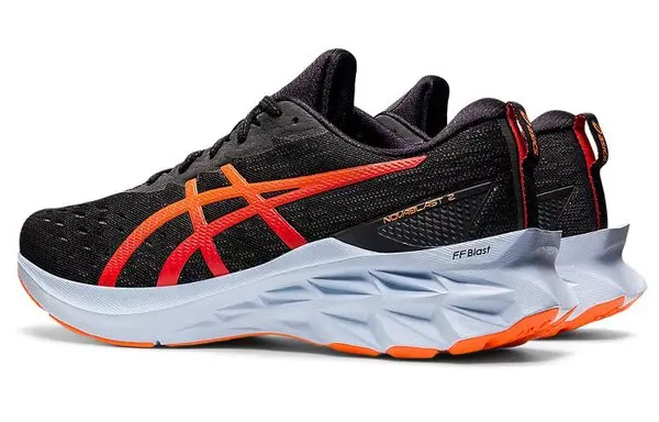 Asics Novablast 2 Athletic Sneakers - Black/orange