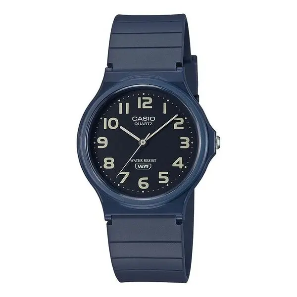 Casio Analog Resin Strap Watch - Black