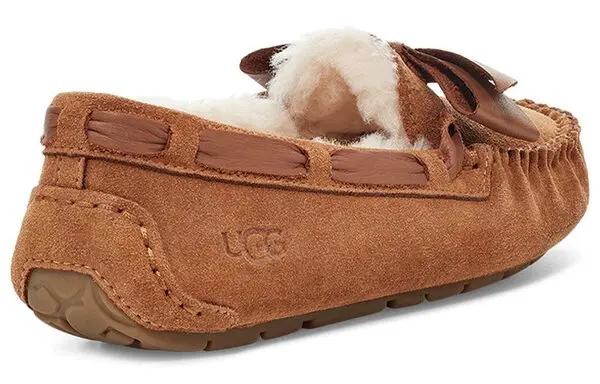 UGG Dakota Leather Bow Moccasins