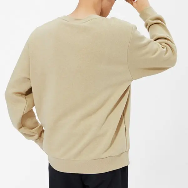 NEW BALANCE Logo Printing Round Neck Long Sleeve - Khaki