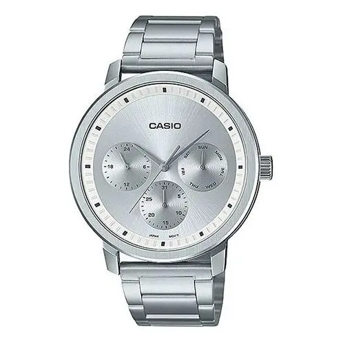 Casio Analog Dress Watch With Stainless Steel Strap - Silver