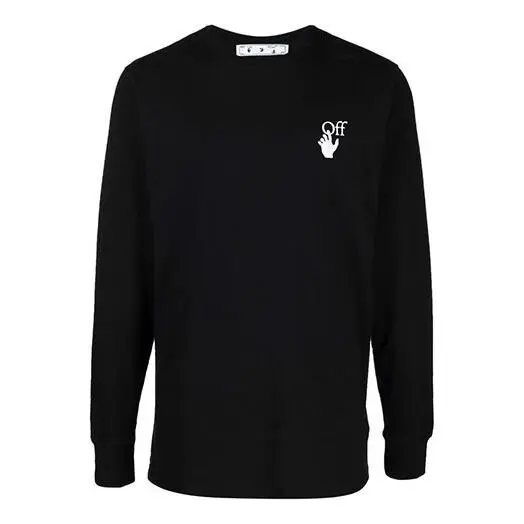 Off-White Long Sleeve Caravaggio Print T-shirt - Black