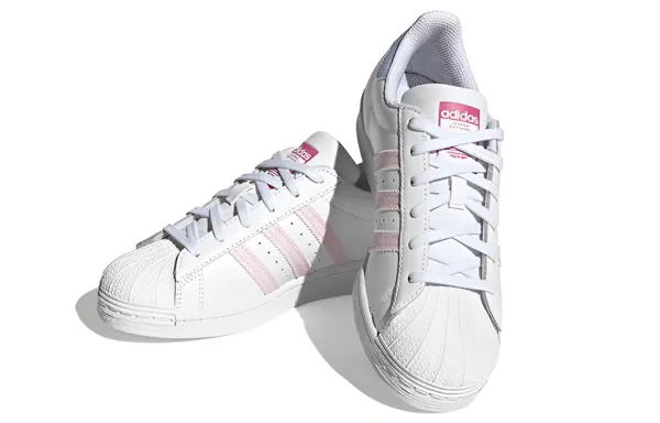 Adidas Originals Superstar Sneakers - White/pink/blue