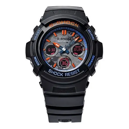 Casio G-shock Analog-digital Watch - Redblueblack
