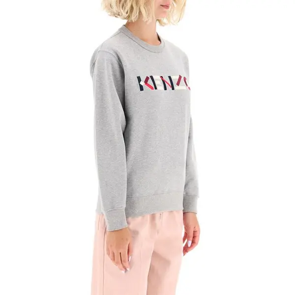 Kenzo Embroidered Logo Fleece Lined Hoodie - Tan