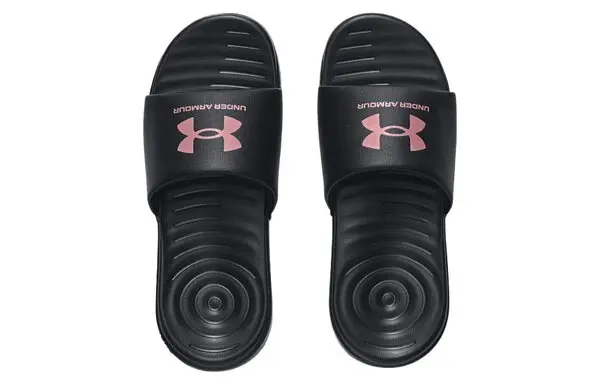 Under Armour Ansa Fixed Slide - Black/pink Elixir