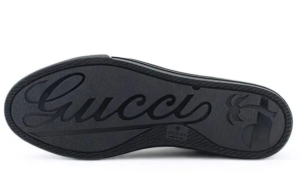 Gucci Monogram High Top Lace Up Sneakers