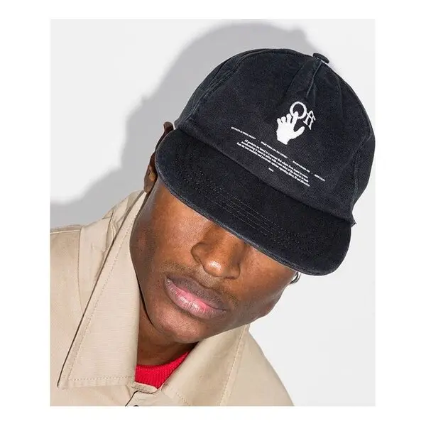 Off-White Hands-off Logo Baseball Cap - Black