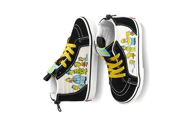 VANS The Simpsons X Sk8-hi Zip "the Simpsons Family" High Top Sneakers