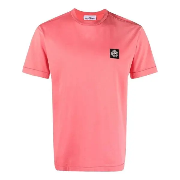 Stone Island Patch T-shirt 'fuscia - Pink