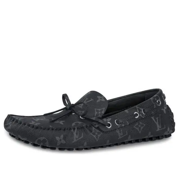 LOUIS VUITTON Arizona Moccasin Loafers - Black/grey