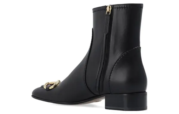 Gucci Horsebit Leather Ankle Boots