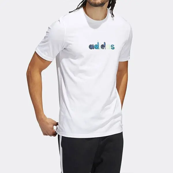Adidas Logo Pattern T-shirt
