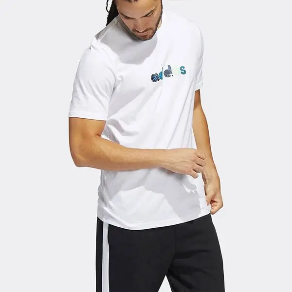 Adidas Logo Pattern T-shirt