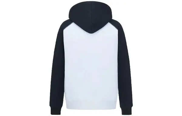 Dior Ss22 Embroidered Logo Pattern Loose Hooded Colorblock Long Sleeves