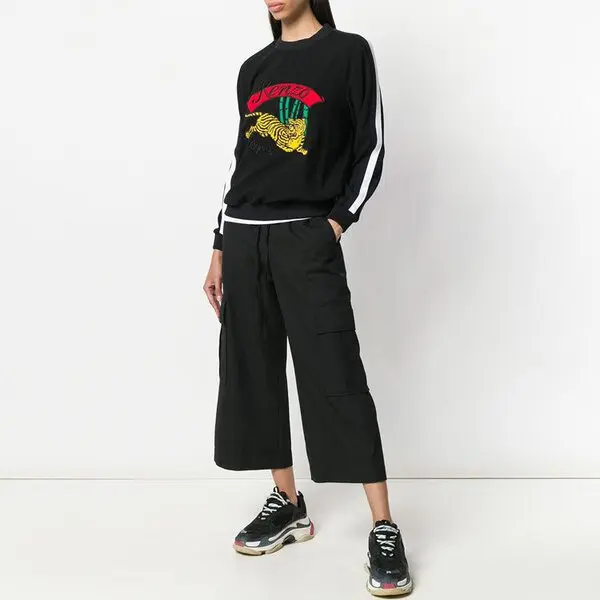 Kenzo Graphic Long Sleeve Pullover Hoodie