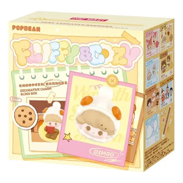 POP MART Pop Bean Fluffy And Cozy Decorative Charm Blind Box - Multi-color