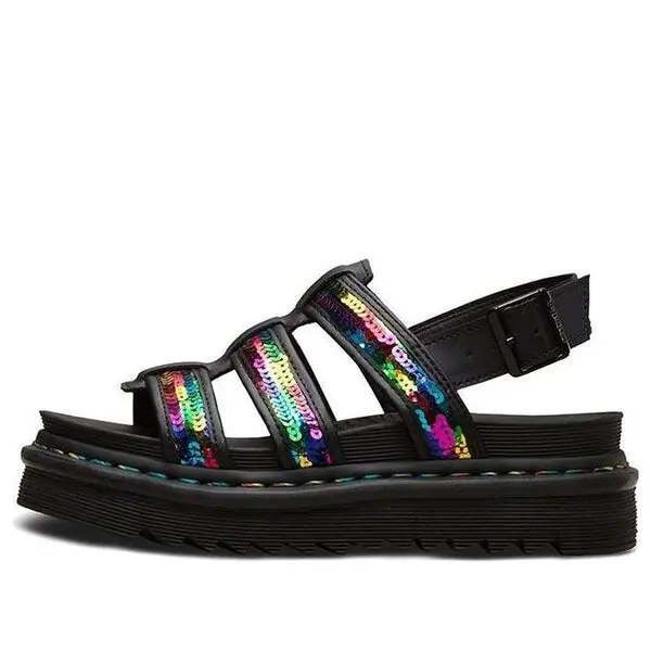 Dr. Martens Yelena Sequin Embellished Platform Sandals - Default Colorway