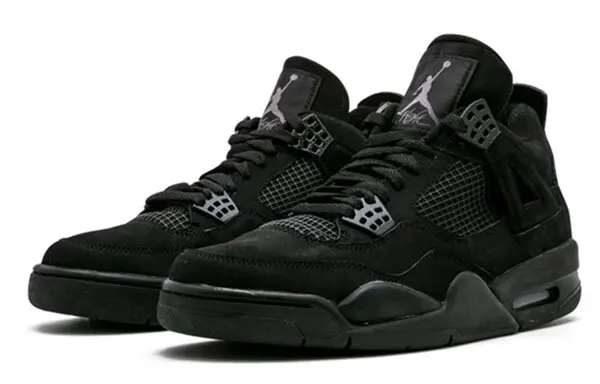 JORDAN Air 4 Retro "black Cat" 2006 Sneakers - Black/black