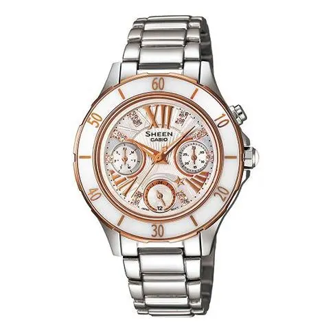 Casio Sheen Sapphire Crystal Analog Watch - Gold