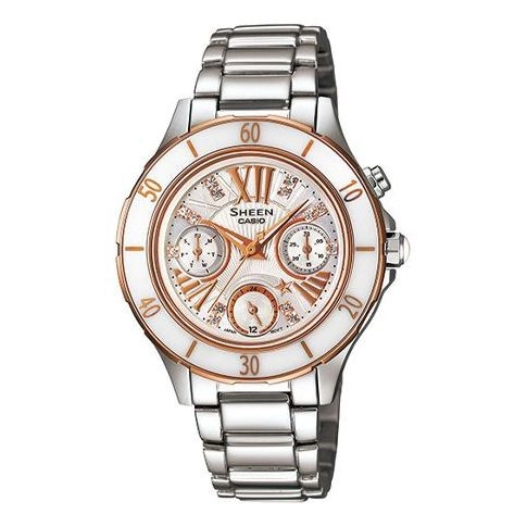 Casio Sheen Sapphire Crystal Analog Watch - Gold