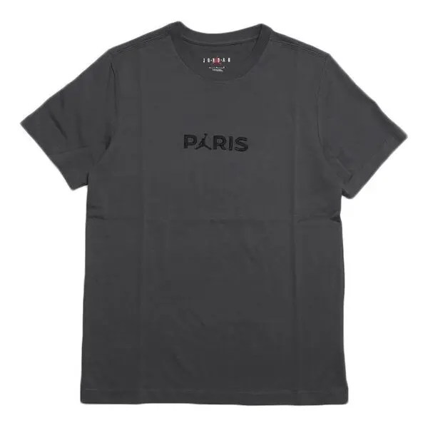 JORDAN Psg Club T-shirt 'black Grey