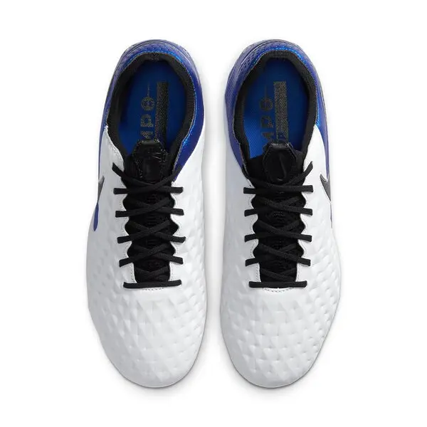 Nike Tiempo Legend 8 Elite Sg Pro Ac Soccer Cleats - White/hyper Royal/metallic Silver