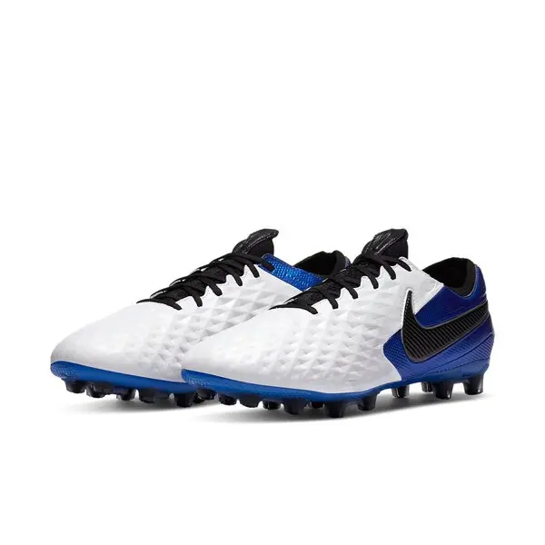 Nike Tiempo Legend 8 Elite Sg Pro Ac Soccer Cleats - White/hyper Royal/metallic Silver