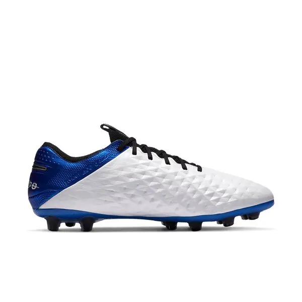 Nike Tiempo Legend 8 Elite Sg Pro Ac Soccer Cleats - White/hyper Royal/metallic Silver