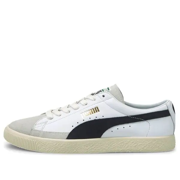 PUMA Basket Vintage Low Top Sneakers - White/black