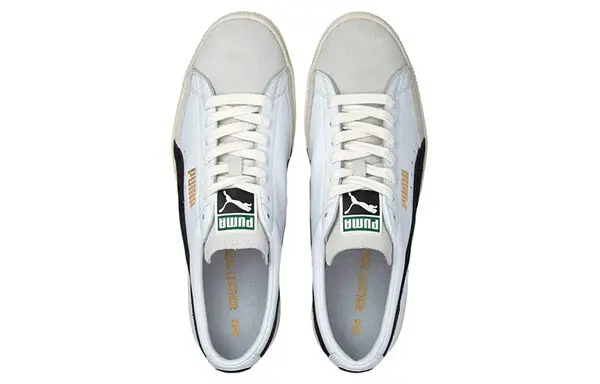 PUMA Basket Vintage Low Top Sneakers - White/black