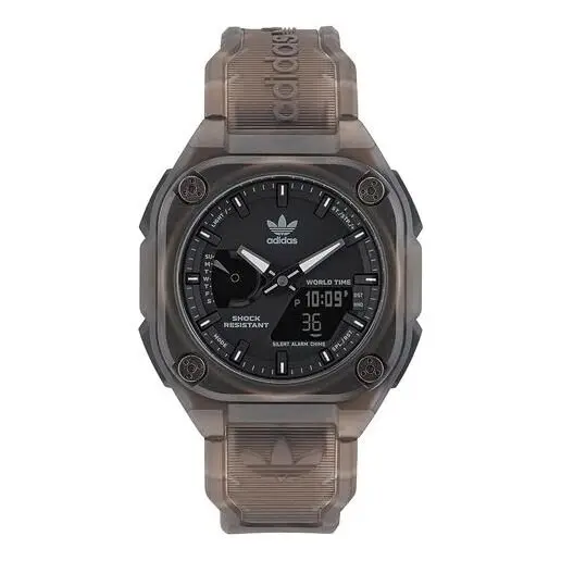 Adidas Shock Resistant Strap Watch - Brown/black