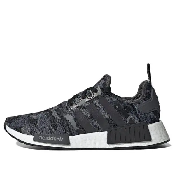 Adidas Nmd_r1 Grey Camo Sneakers - Grey Three/core Black/grey Five