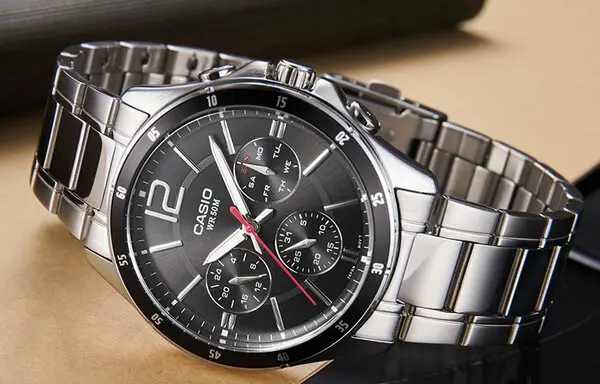 Casio Stainless Steel Quartz Analog Watch