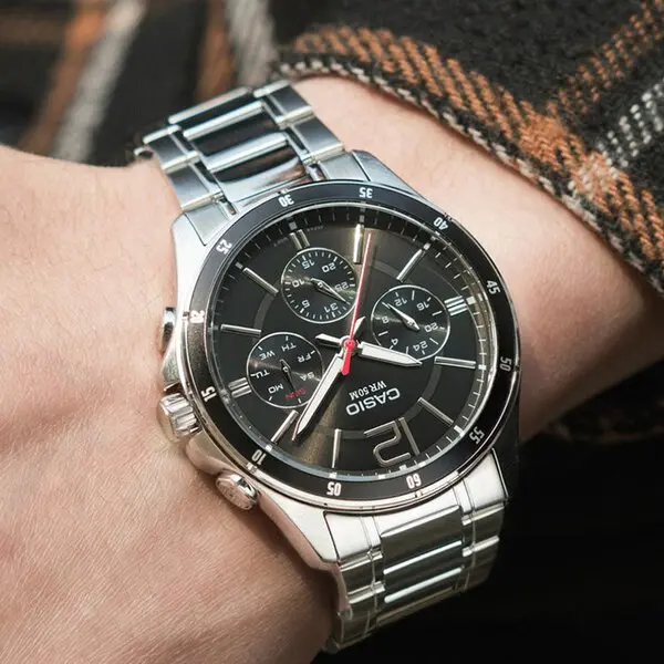 Casio Stainless Steel Quartz Analog Watch