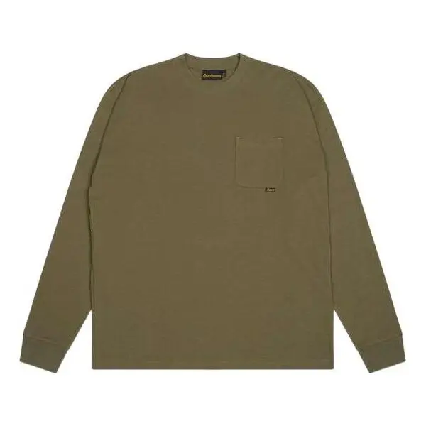 Drew House Basic Longsleeve Pocket T-shirt - Midnight Olive