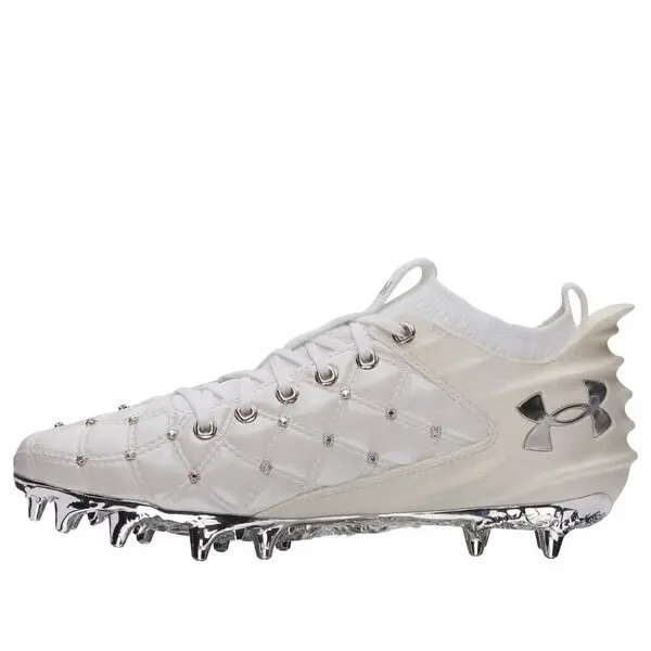 Under Armour X Justin Jefferson Blur Pro Cleats - White/metallic Silver