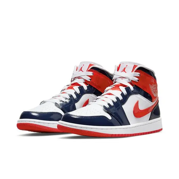 JORDAN 1 Mid "champ Colors - Blue/white/orange