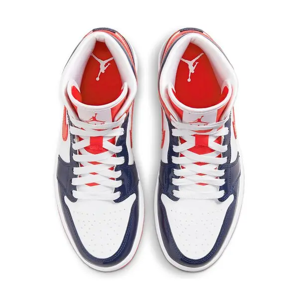 JORDAN 1 Mid "champ Colors - Blue/white/orange