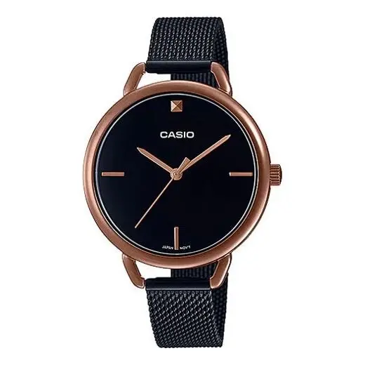 Casio Enticer Series Quartz Analog Watch With Mesh Strap - Black