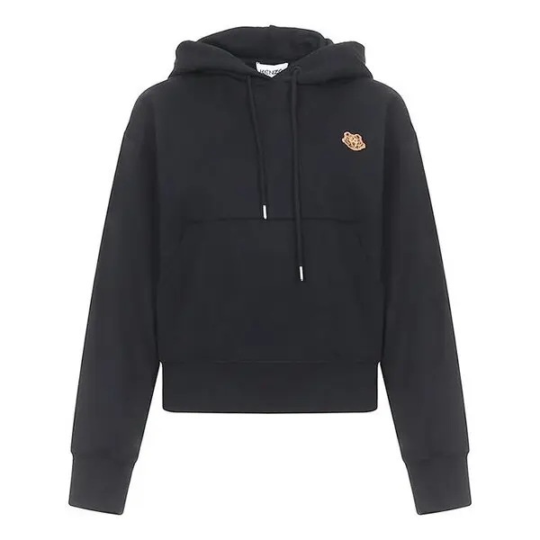 Kenzo Pattern Hoodie Sports - Black