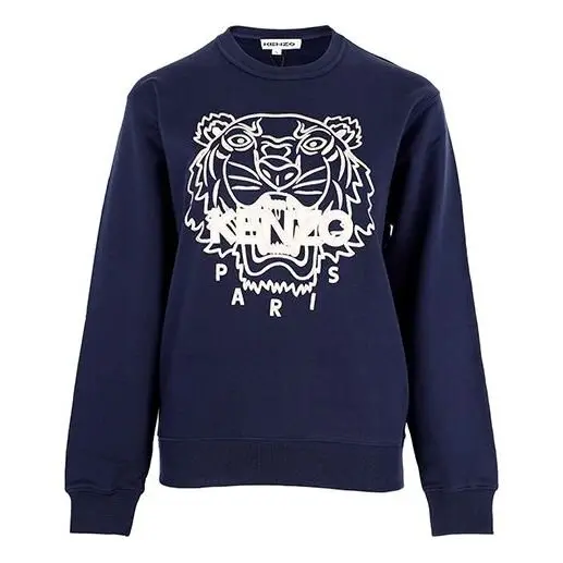 Kenzo Tiger Graphic Crewneck Pullover - Blue