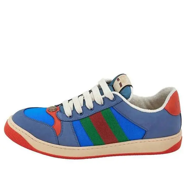 Gucci Screener Sneakers - Blue/orange