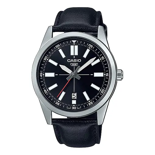 Casio Dress Pointer Display Analog Watch - Black