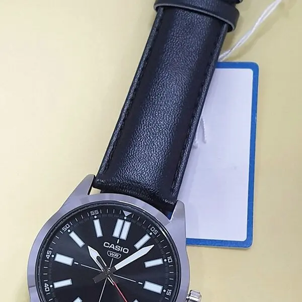 Casio Dress Pointer Display Analog Watch - Black