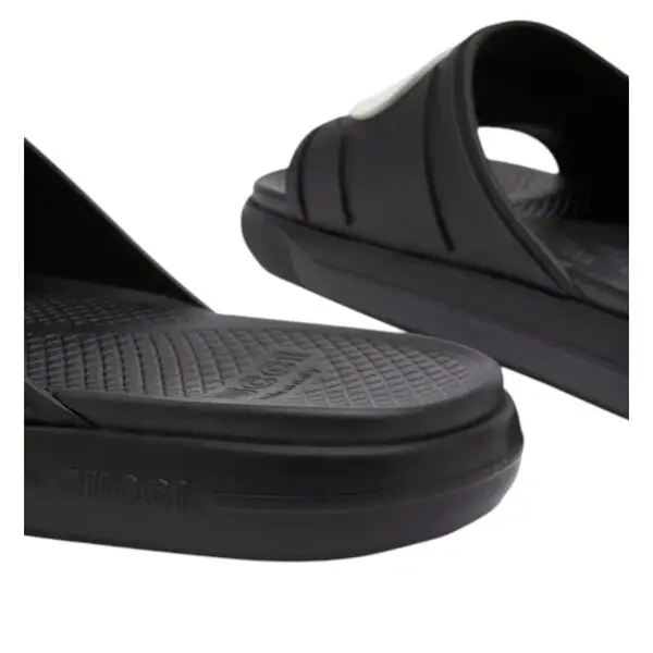 Gucci Interlocking G Slide - Black/white